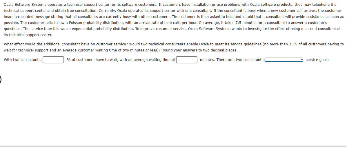 TABLE 11.4 VALUES OF P0 FOR MULTIPLE-SERVER WAITING | Chegg.com