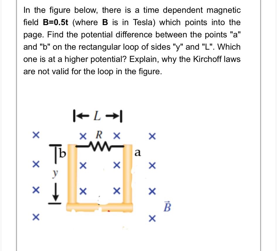 Solved In the figure below, there is a time dependent | Chegg.com
