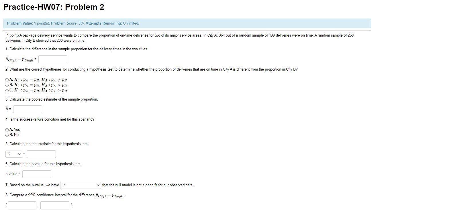 Solved Practice-HW07: Problem 2 Problem Value: 1 point(s). | Chegg.com