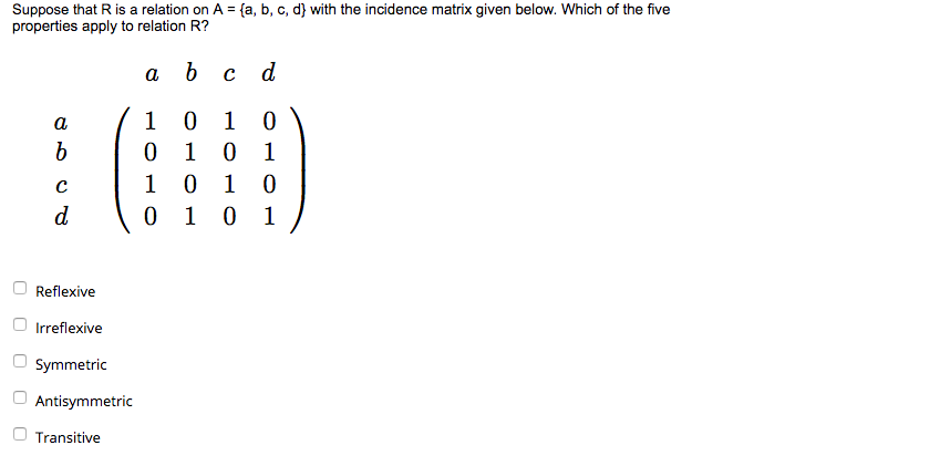 Solved Discrete Math 5 Part Problem Set. If you handwrite, | Chegg.com