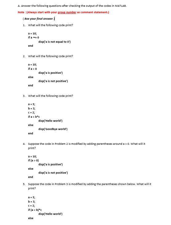 Solved A. Answer the following questions after checking the | Chegg.com