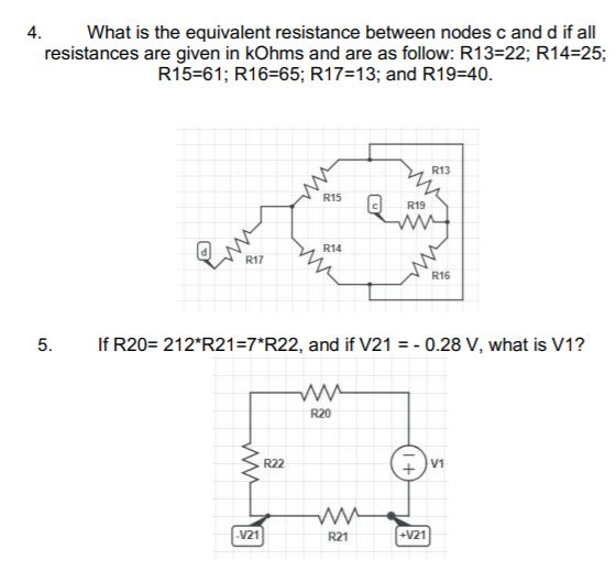 Solved 3. If the equivalent resistance between nodes a and b | Chegg.com