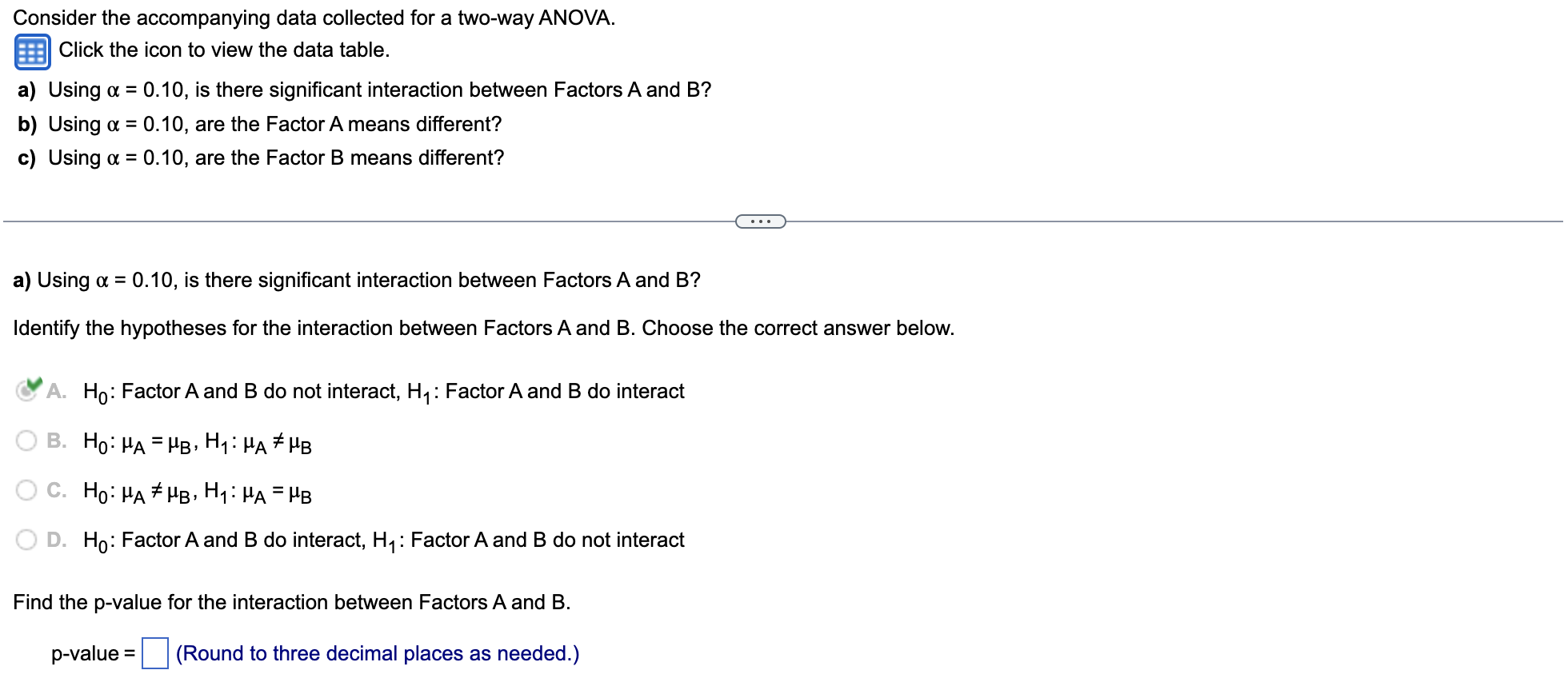 Solved Consider The Accompanying Data Collected For A