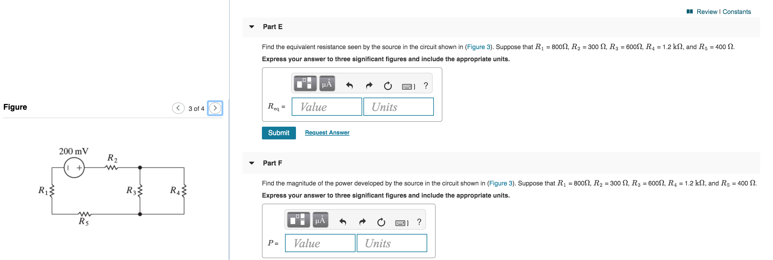 Solved n Review | Constants Part E Find the equivalent | Chegg.com Solved n Review | Constants Part E Find the equivalent | Chegg.com