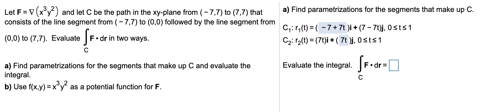 Solved a) Find parametrizations for the segments that make | Chegg.com