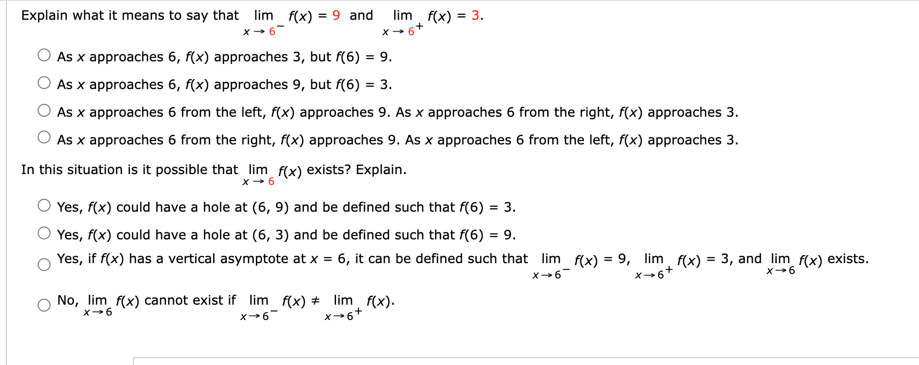 Solved Explain what it means to say that \\( \\lim _{x | Chegg.com