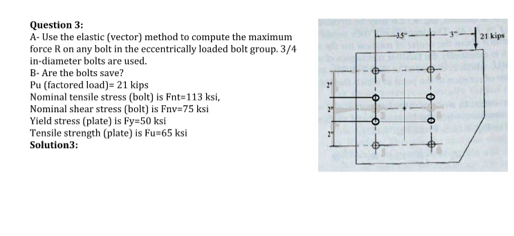 Solved Question 3: A- Use the elastic (vector) method to | Chegg.com