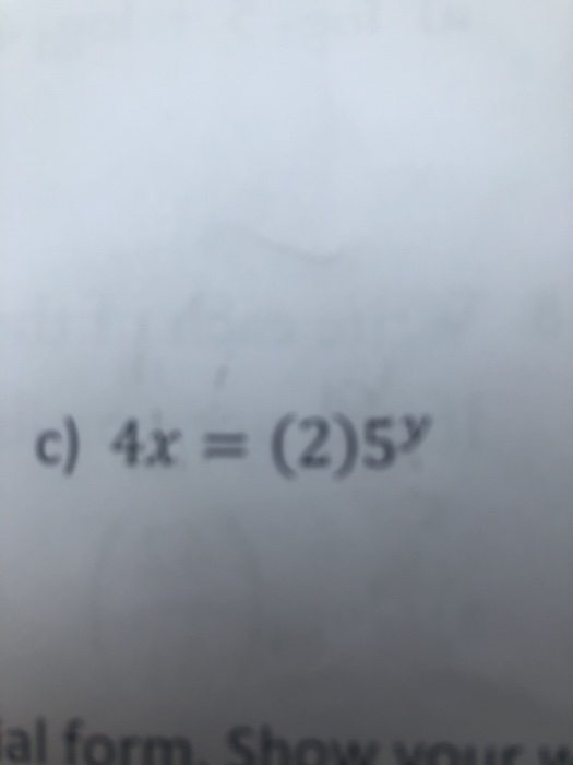 Solved 2. uation in exponential for b) 5 log2 32 equation in | Chegg.com