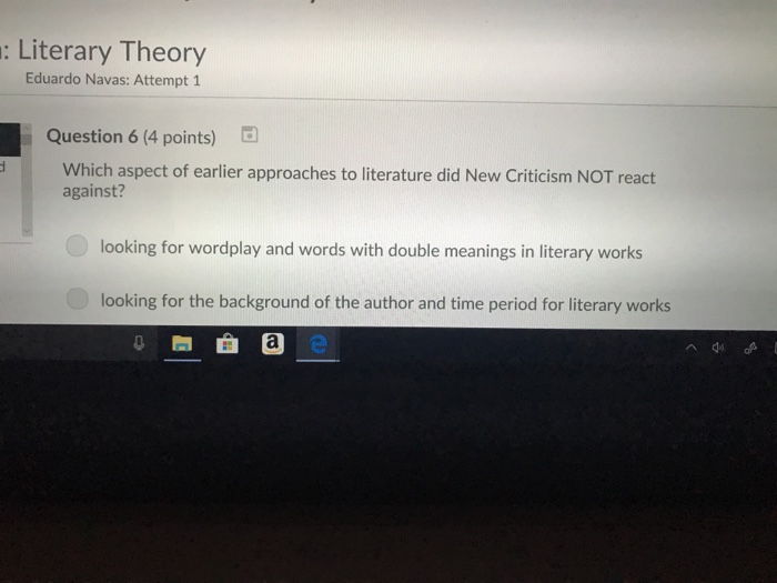 Solved Literary Theory Eduardo Navas Attempt 1 Question 6 Chegg