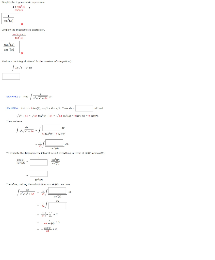 Solved Simplify the trigonometric expression. csc (x) | Chegg.com