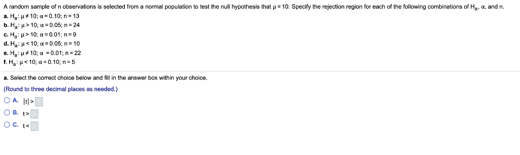 Solved .random sample of n observations is selected from a | Chegg.com
