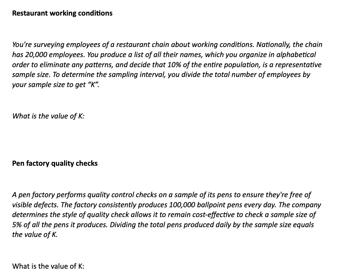 Solved SAMPLING METHODS ACTIVITY chapter 6 SIMPLE RANDOM | Chegg.com