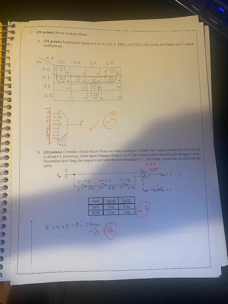 Solved ( 20 points) Solve both problems a. (10 points) | Chegg.com