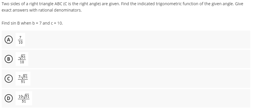 Solved Two sides of a right triangle ABC (C is the right | Chegg.com