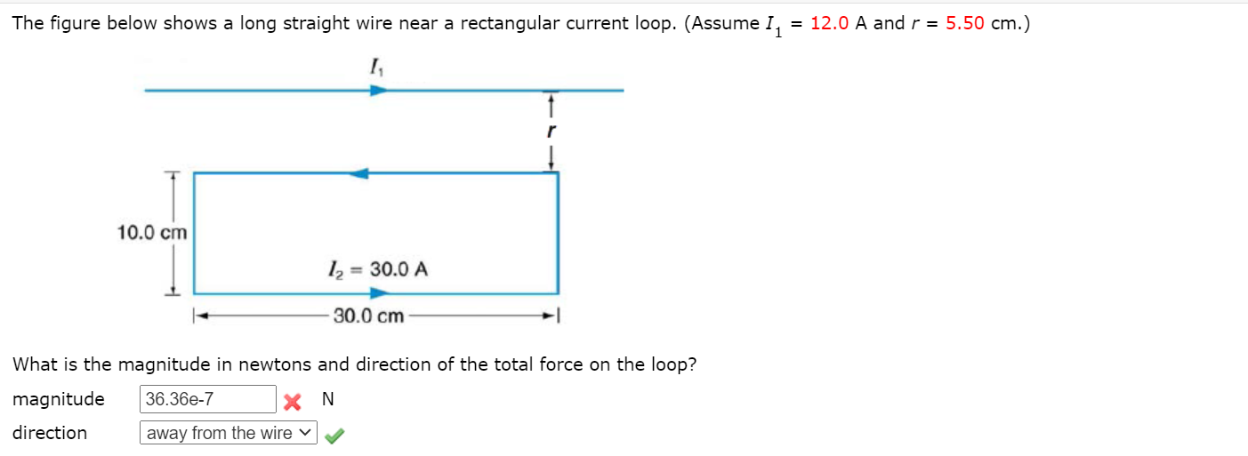 Solved The figure below shows a long straight wire near a | Chegg.com