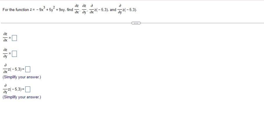 Solved Find f. fy. f(-3,6), and f,(-6, -7) for the following | Chegg.com