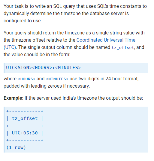 Solved Your task is to write an SQL query that uses SQL's | Chegg.com