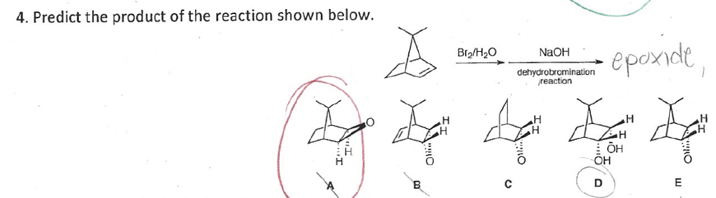 Solved 4. Predict the product of the reaction shown below. | Chegg.com
