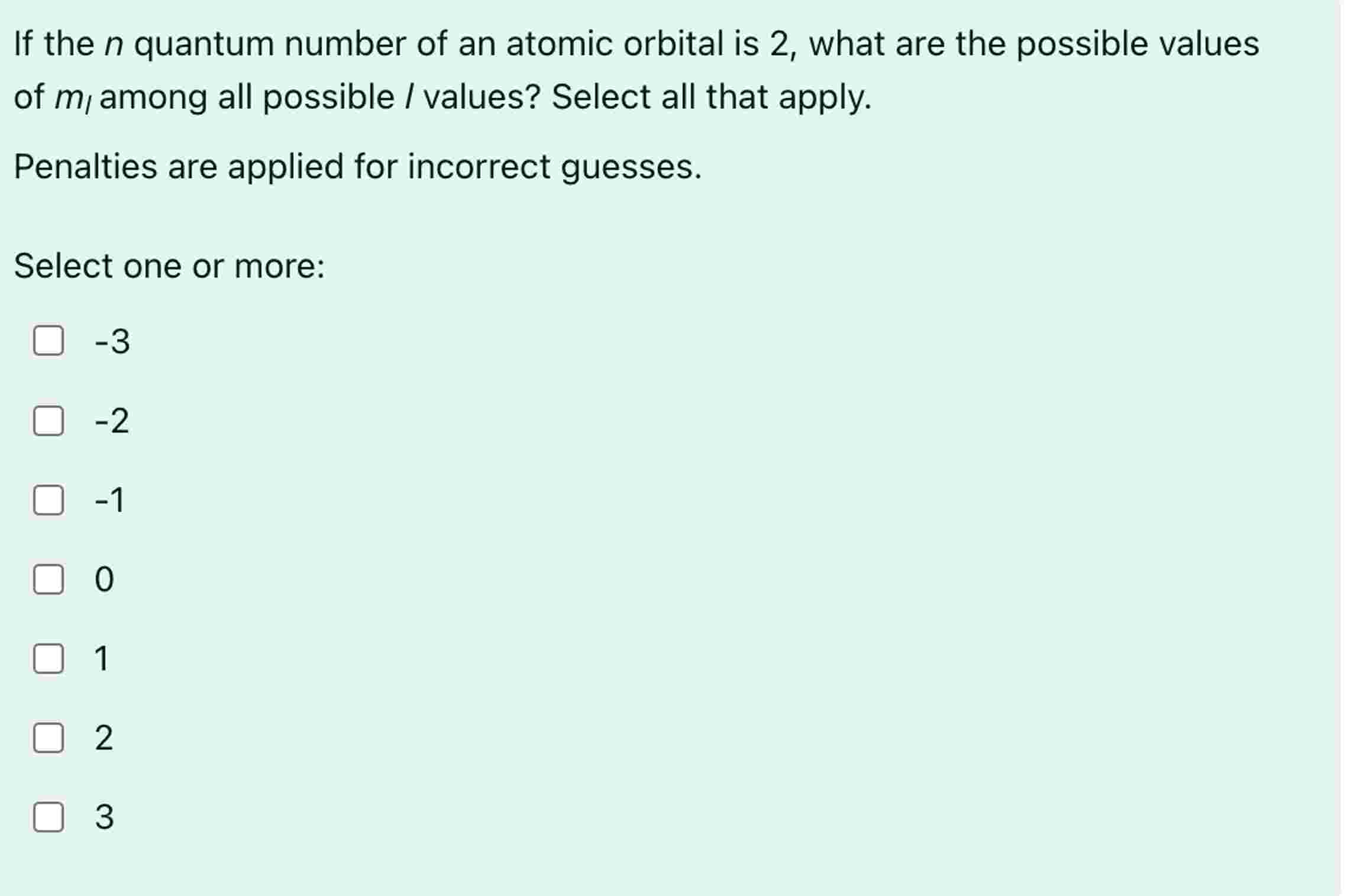 Solved If the \( ﻿n \) ﻿quantum number of an atomic orbital | Chegg.com