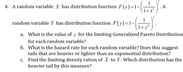 Solved 4. A random variable X has distribution function | Chegg.com