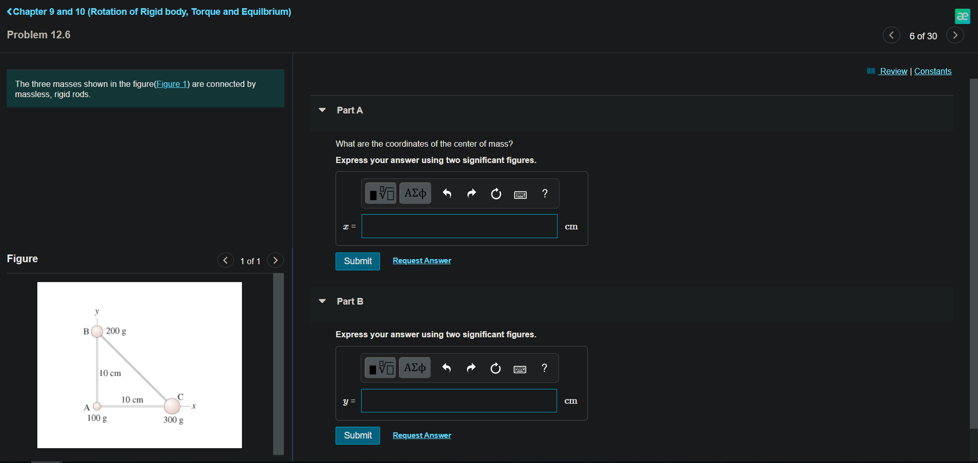 Solved Submit Request Answer Part B B 200 g Express your | Chegg.com