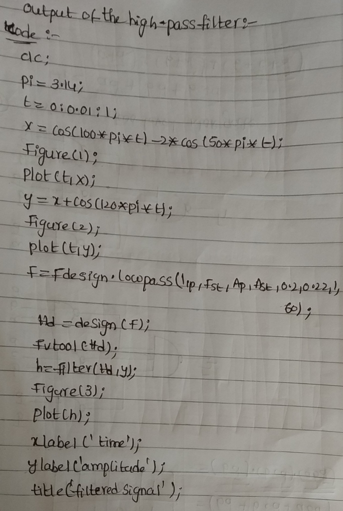 Solved Part 1: Filter Design Getting rid of 60 Hz hum with | Chegg.com