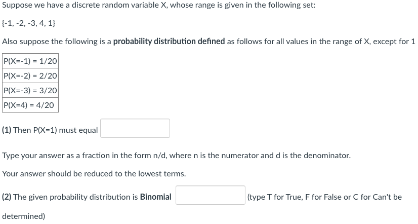 Solved Suppose we have a discrete random variable X, whose | Chegg.com