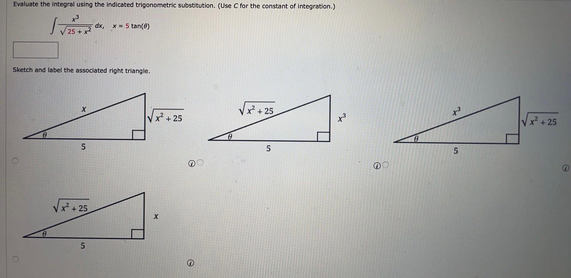 Solved 1) Evaluate the integral using the indicated | Chegg.com