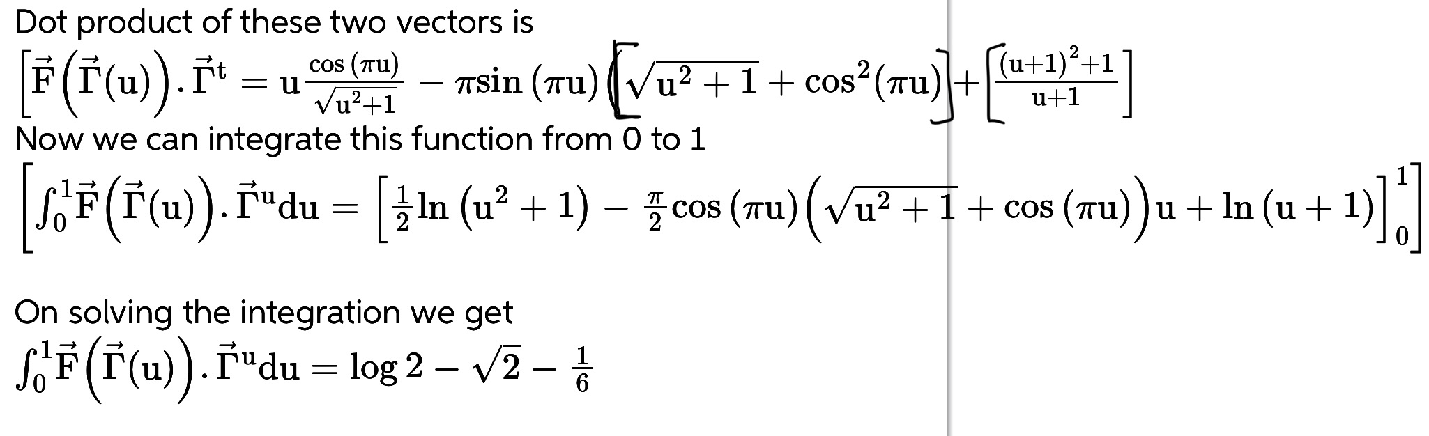 Solved Dot product of these two vectors is | Chegg.com