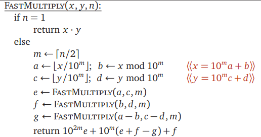 Solved Rewrite Karatsuba's FastMutiply algorithm shown in | Chegg.com