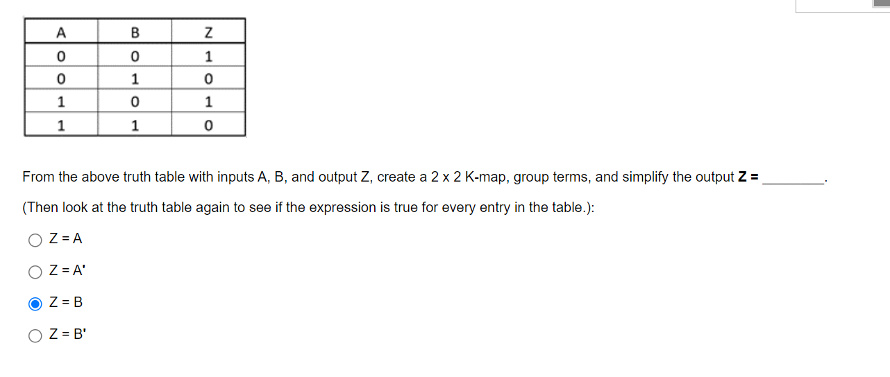 Solved From the above truth table with inputs A, B, and | Chegg.com