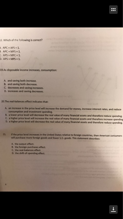 Solved Which of the following is correct? A. APC + APS = 1. | Chegg.com