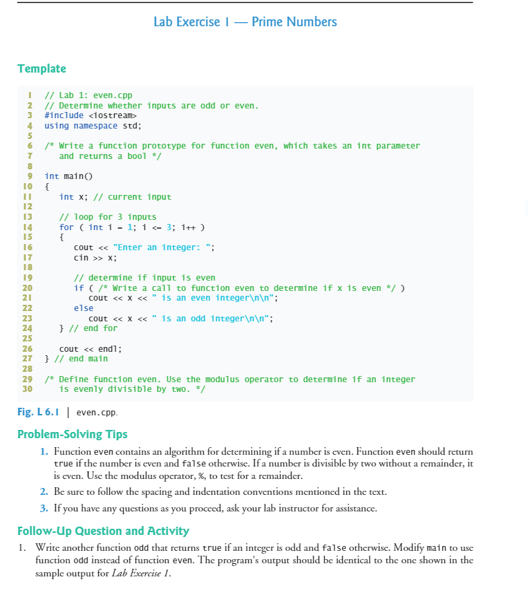 Solved Lab Exercise I – Prime Numbers Template 7 8 9 10 13 | Chegg.com