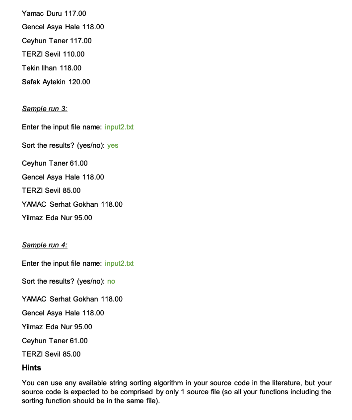 Solved In this assignment, you are going to write a C | Chegg.com