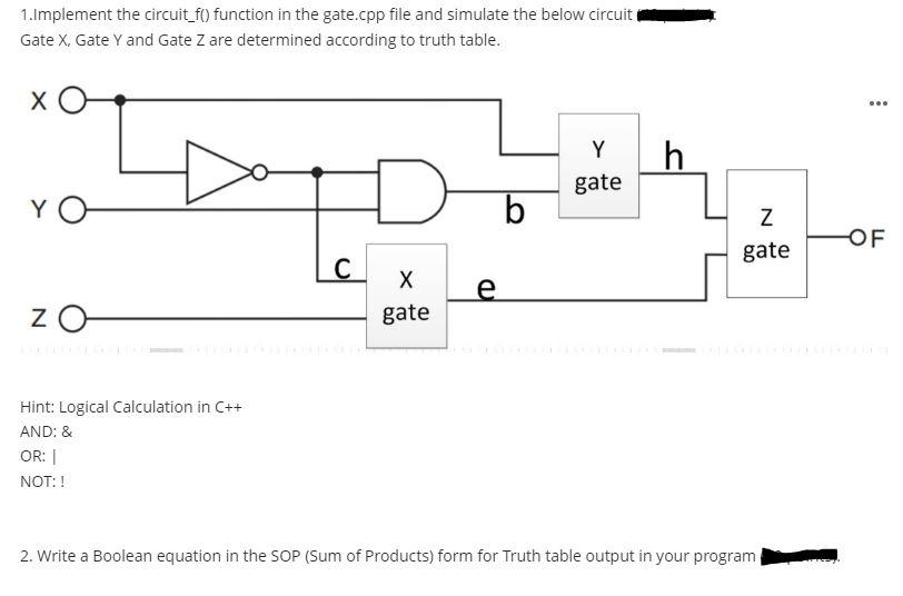 Solved Given is the truth table below:1.Implement the | Chegg.com