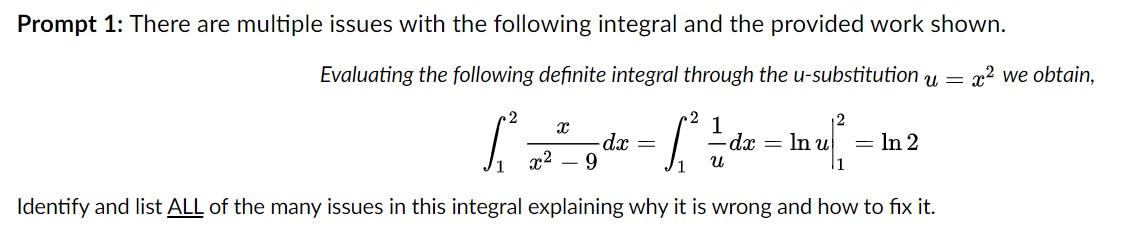 Solved Prompt 1: There are multiple issues with the | Chegg.com