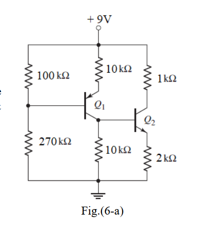 Solved In the circuits in Fig.(6-a). Find the voltages at | Chegg.com