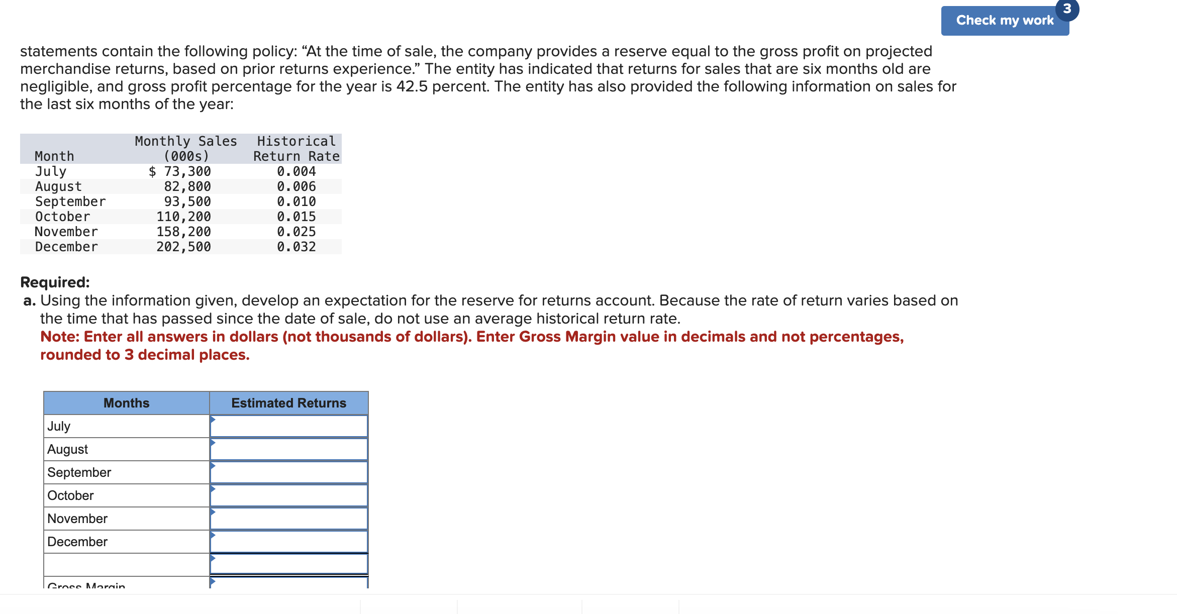 Solved statements contain the following policy: "At the time | Chegg.com