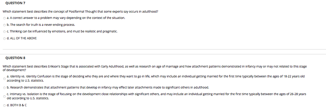 Solved QUESTION 7 Which statement best describes the concept | Chegg.com