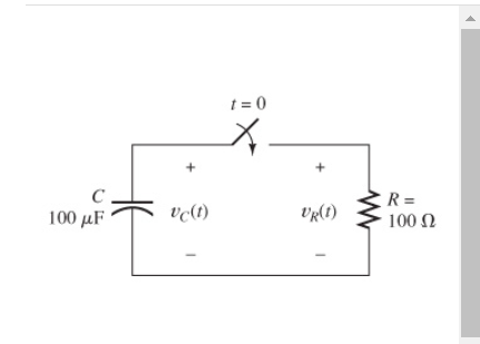 Solved We know that the capacitor shown in is charged to a | Chegg.com