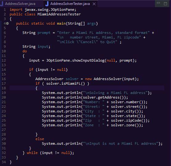 Solved An instance of the class Address Solver provides a | Chegg.com