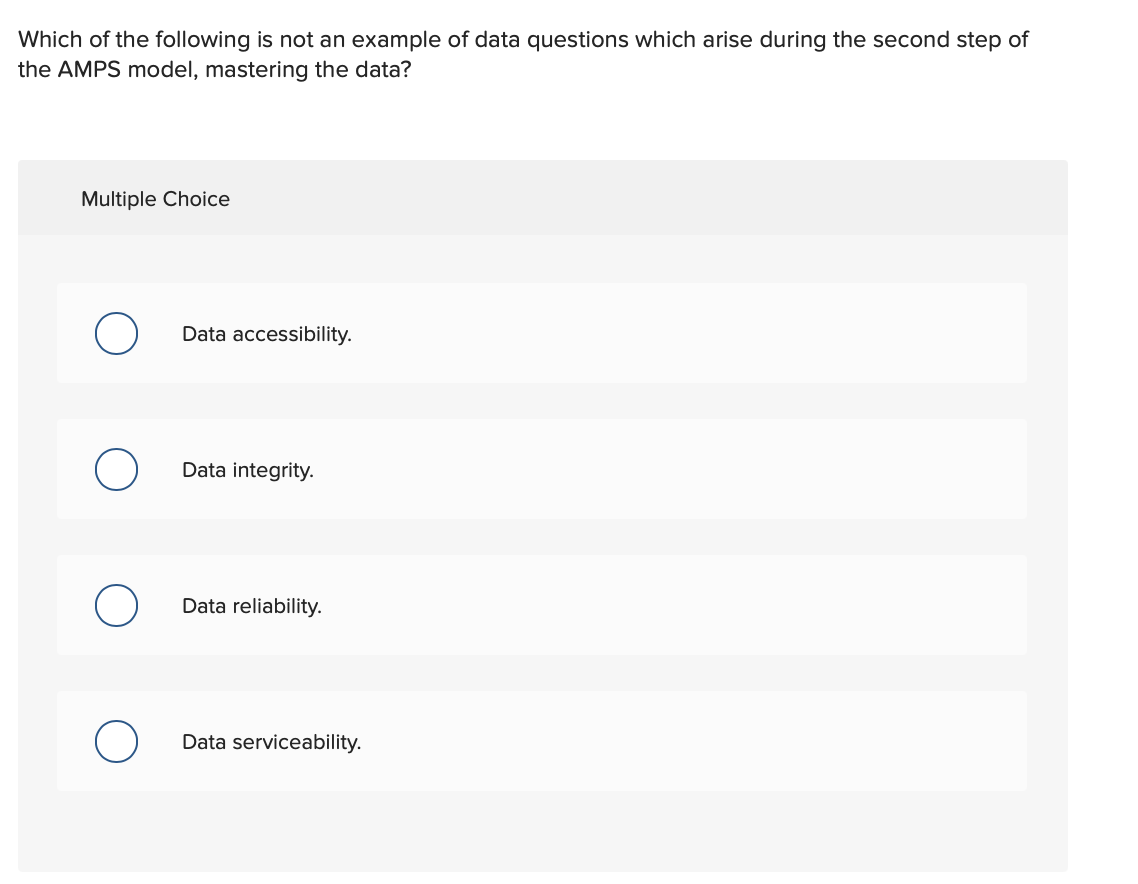 Solved Which of the following is not an example of data | Chegg.com