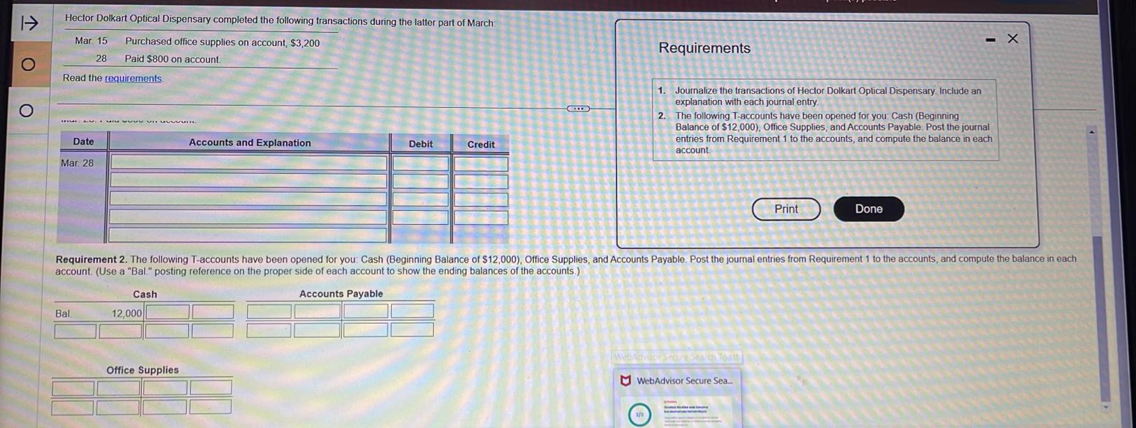 Solved account. (Use a "Bal." posting reference on the | Chegg.com