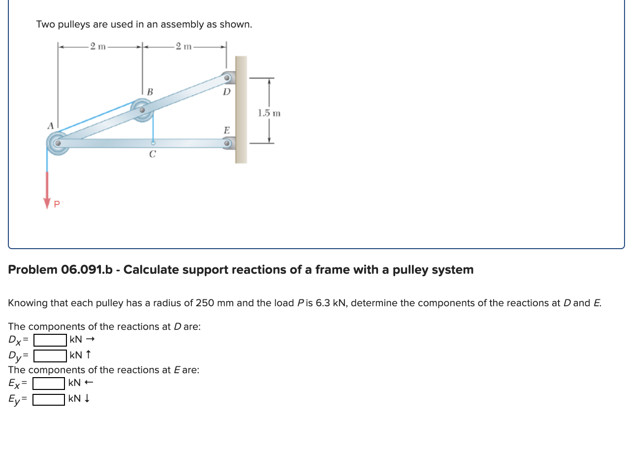 Solved Two pulleys are used in an assembly as shown. 2 m- 2 | Chegg.com