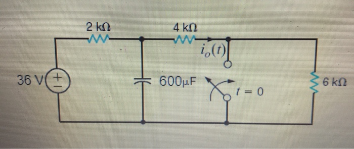 Solved Use the step by step technique to find i0(t) for t > | Chegg.com