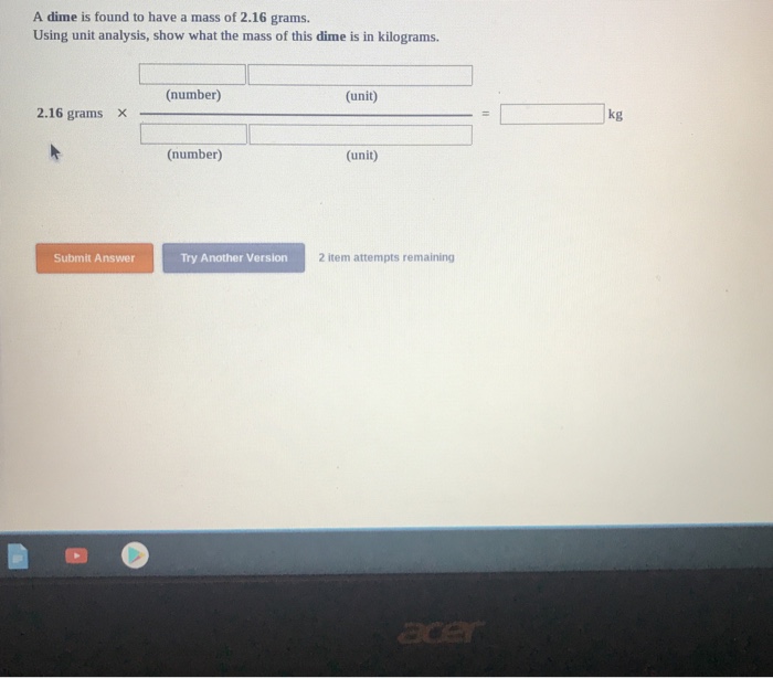 Solved A dime is found to have a mass of 2.16 grams. Using | Chegg.com