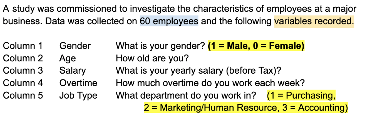 Solved For Part One, you must use Excel to carry out | Chegg.com