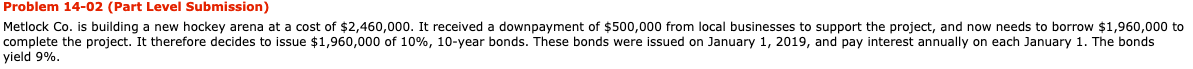 Solved Problem 14-02 (Part Level Submission) Metlock Co. is | Chegg.com