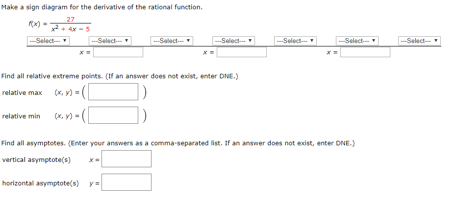 Solved Make a sign diagram for the derivative of the | Chegg.com