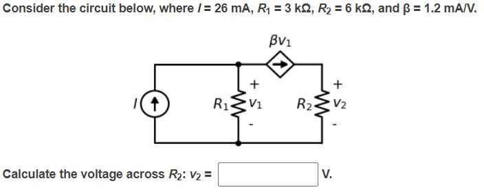Solved Consider the circuit shown below, with V = 7 V, R1 = | Chegg.com